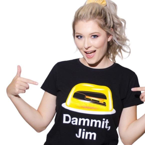 None | Tops | The Office Tee Jello Prank Stapler Dwight Jim Graphic ...